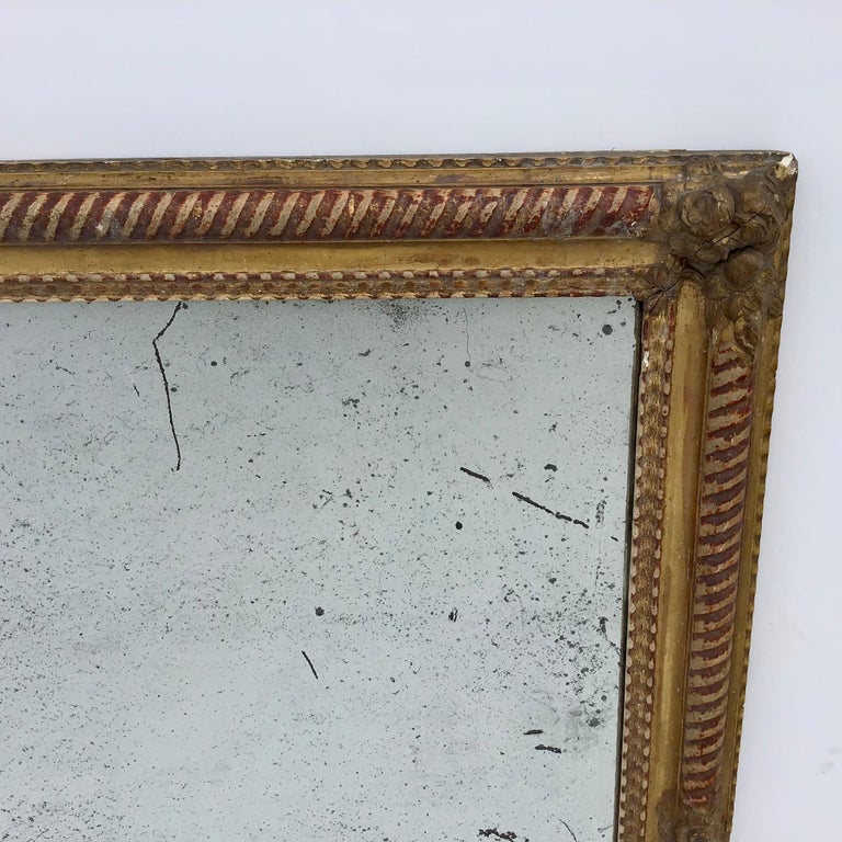 18th Century, French Régence Style Carved Mirror with Floral Decor For ...