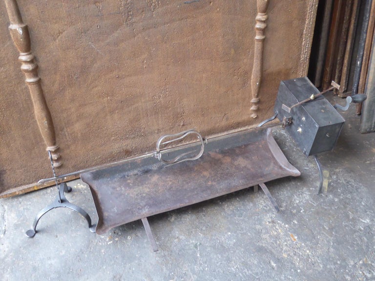 18th Century French Roasting Jack and Attachments For Sale at 1stdibs