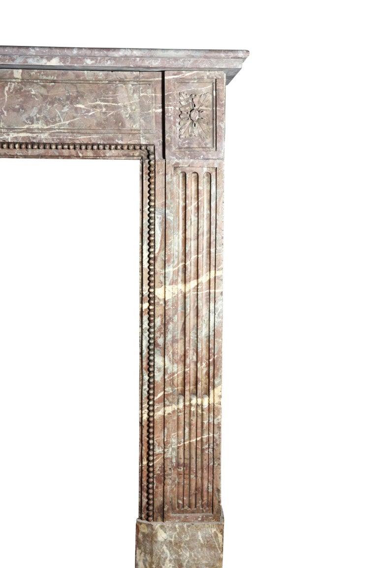 18th Century French Rustic Marble Louis XVI Period Fireplace Surround ...