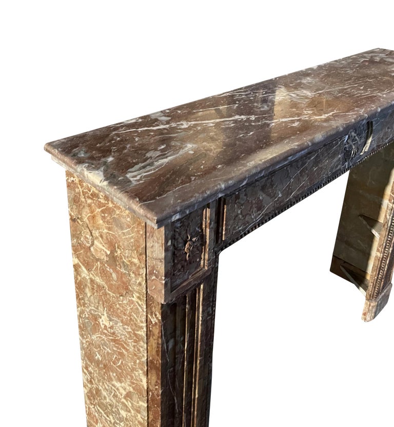 18th Century French Rustic Marble Louis XVI Period Fireplace Surround ...
