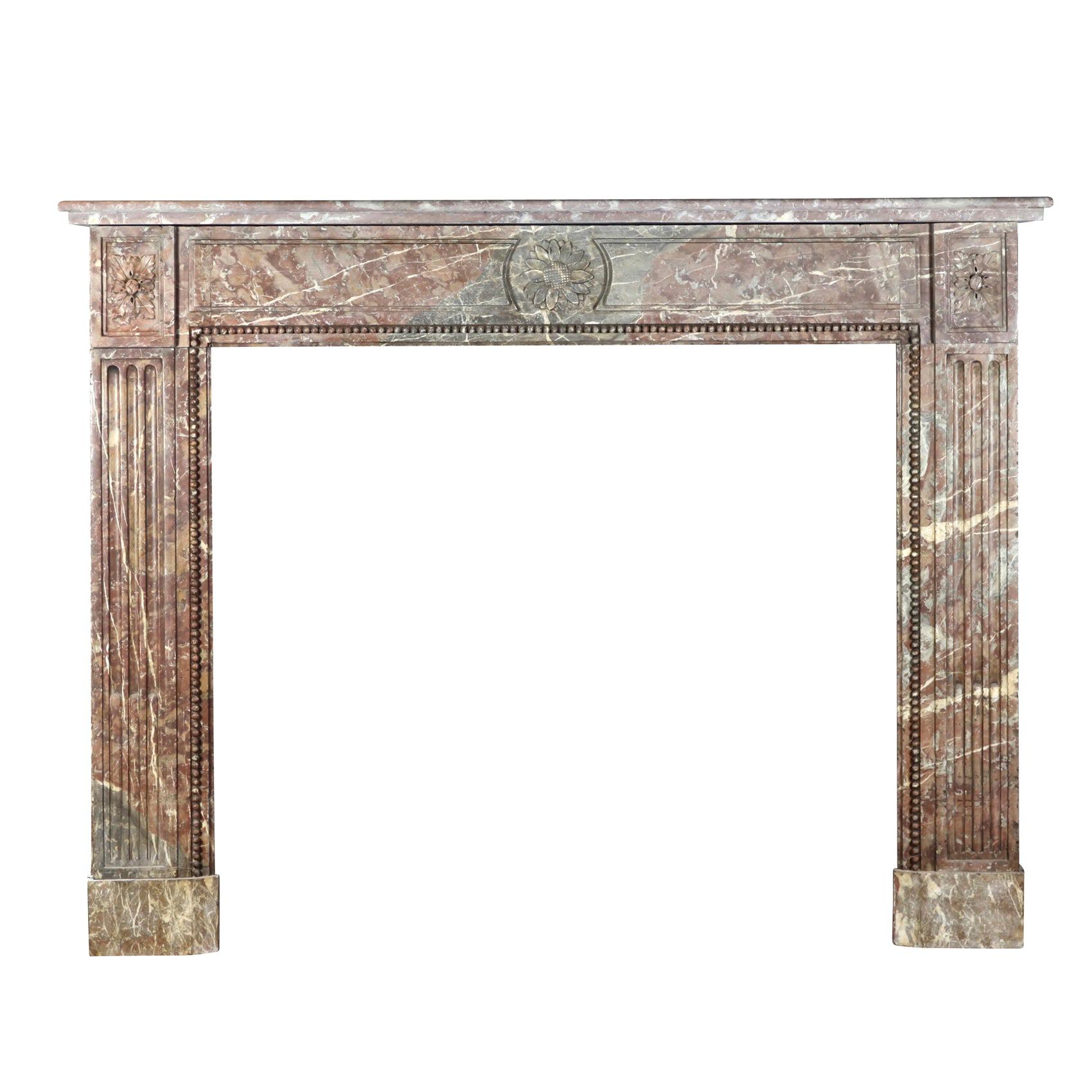 18th Century French Rustic Marble Louis XVI Period Fireplace Surround ...
