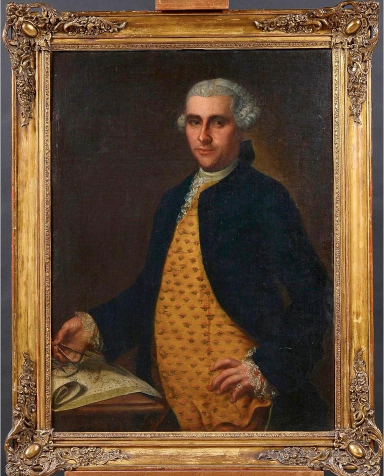 18th Century French School - Fine 18th Century Portrait of Explorer ...