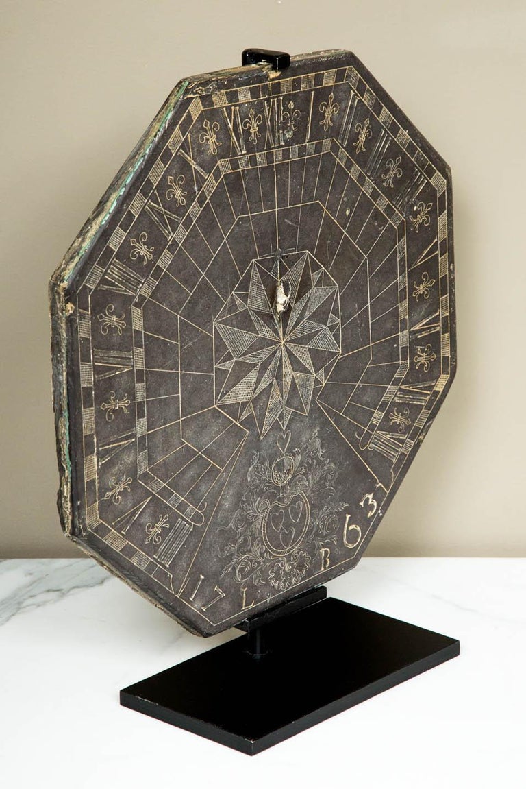 18th Century French Slate Sundial For Sale at 1stDibs