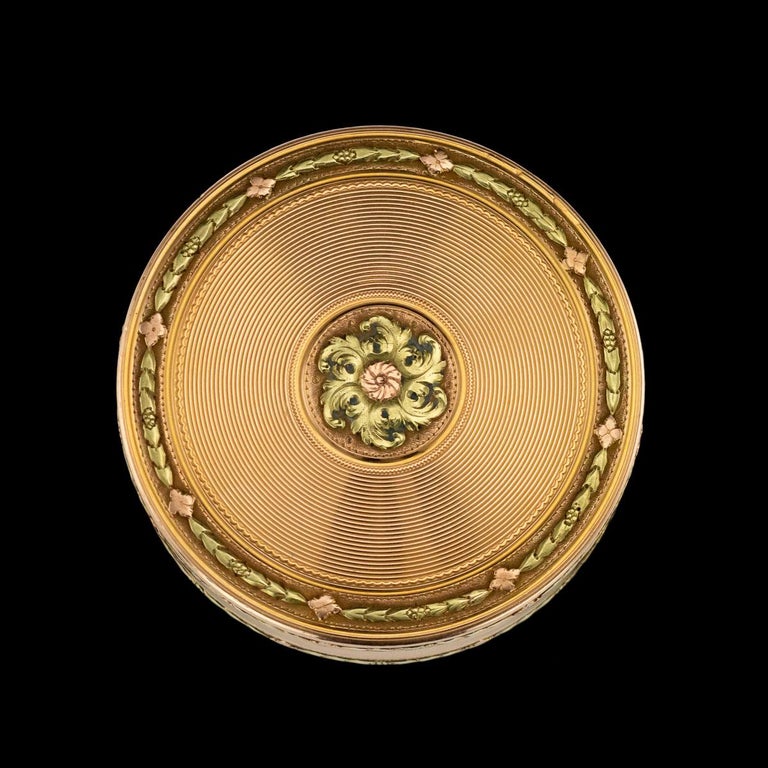 18th Century French Three-Color 18-Karat Gold Snuff Box, circa 1777 at ...