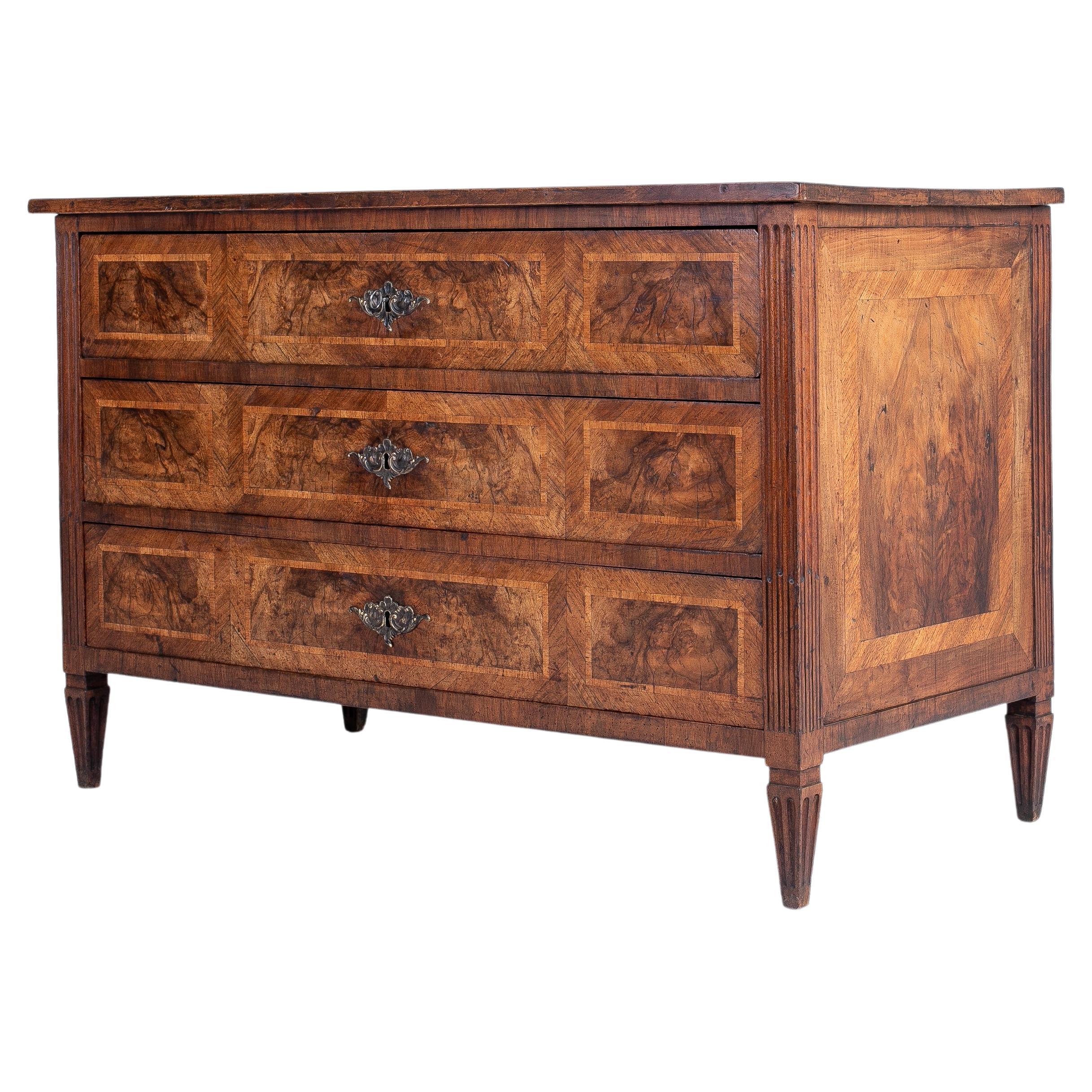 18th Century French Walnut Commode For Sale at 1stDibs