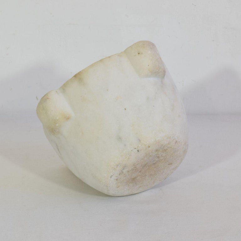 18th Century French White Marble Mortar at 1stDibs