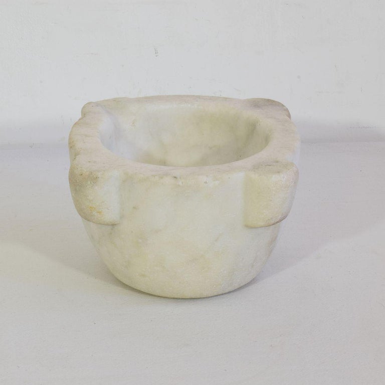 18th Century French White Marble Mortar at 1stDibs