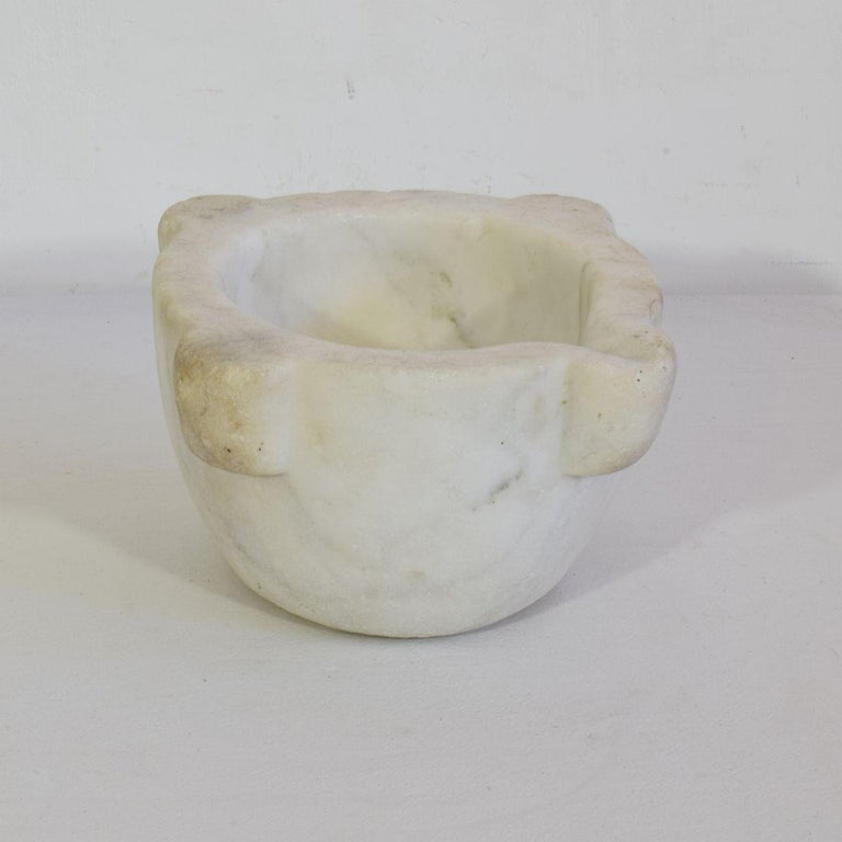 18th Century French White Marble Mortar at 1stDibs