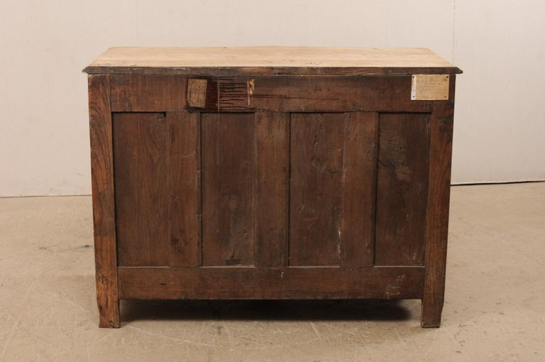 18th Century French Oxbow-Front Chest of Three Drawers w/ Rococo Brass ...
