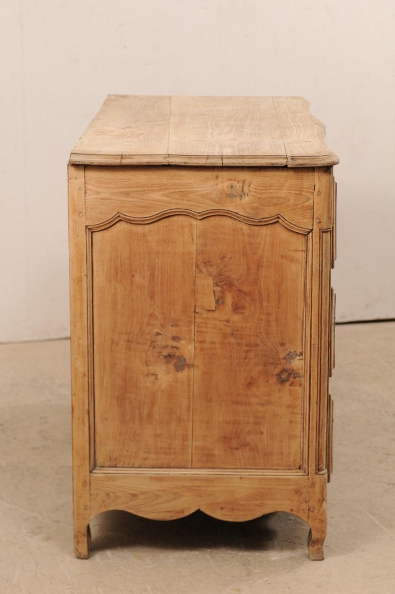 18th Century French Oxbow-Front Chest of Three Drawers w/ Rococo Brass ...