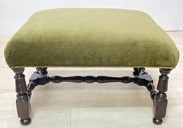 18th Century George III English Oak Foot Stool For Sale at 1stDibs