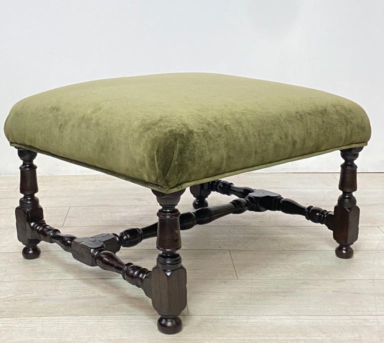 18th Century George III English Oak Foot Stool For Sale at 1stDibs
