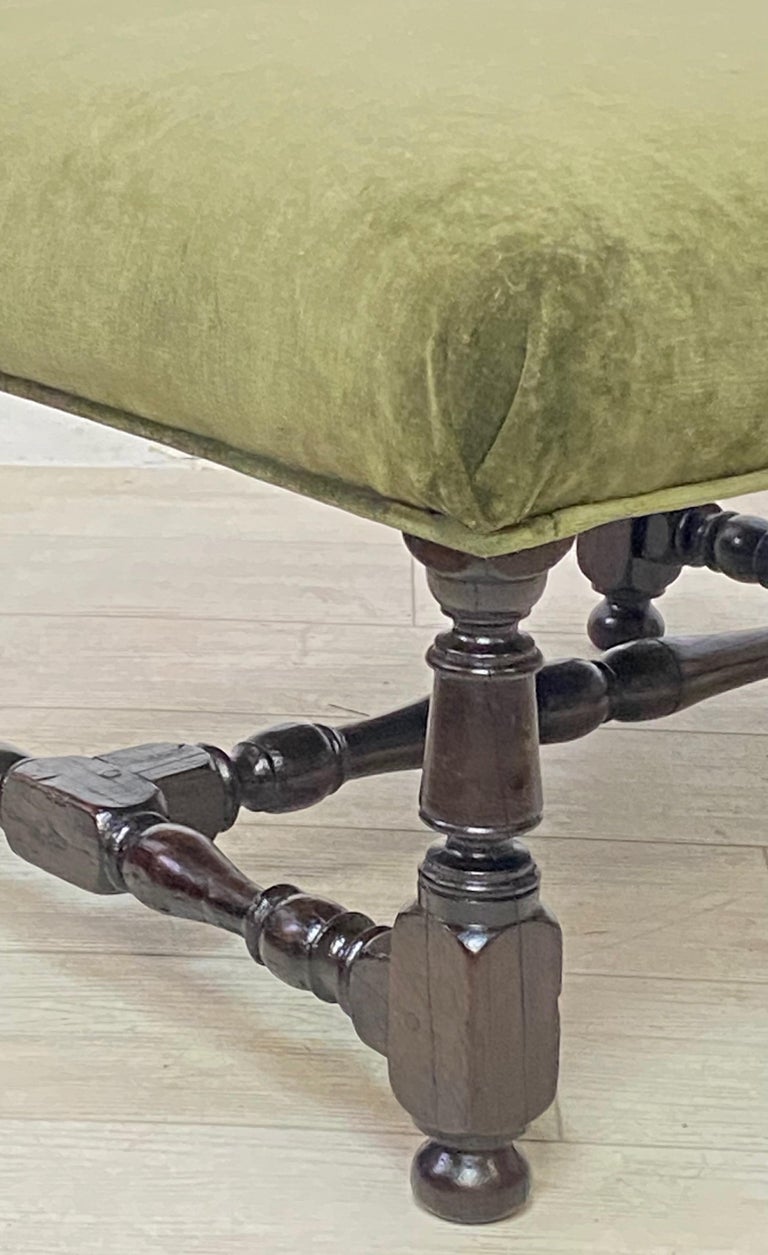 18th Century George III English Oak Foot Stool For Sale at 1stDibs