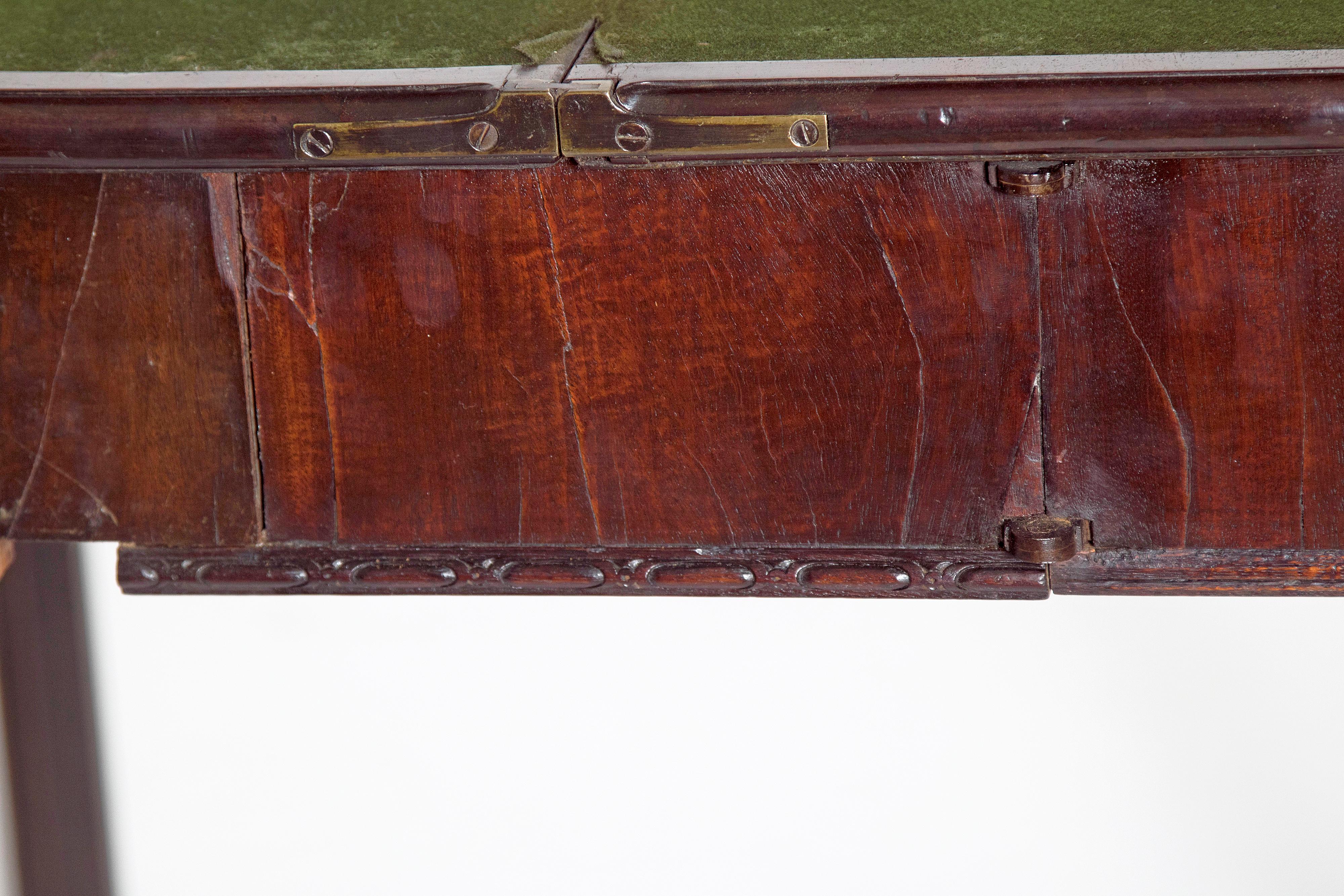 18th Century George III Mahogany Concertina Action Card Table at 1stDibs