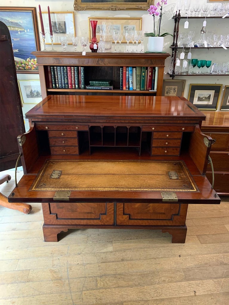 18th Century George III Mahogany Secretaire Cupboard For Sale at 1stDibs