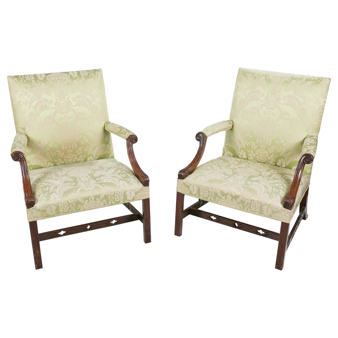 18th Century George III Wing Chair For Sale at 1stDibs