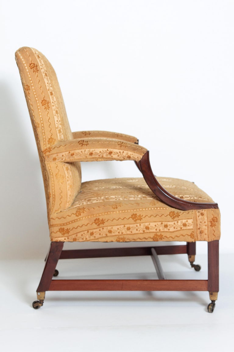 18th Century George III Upholstered "Gainsborough" Library Chair For ...