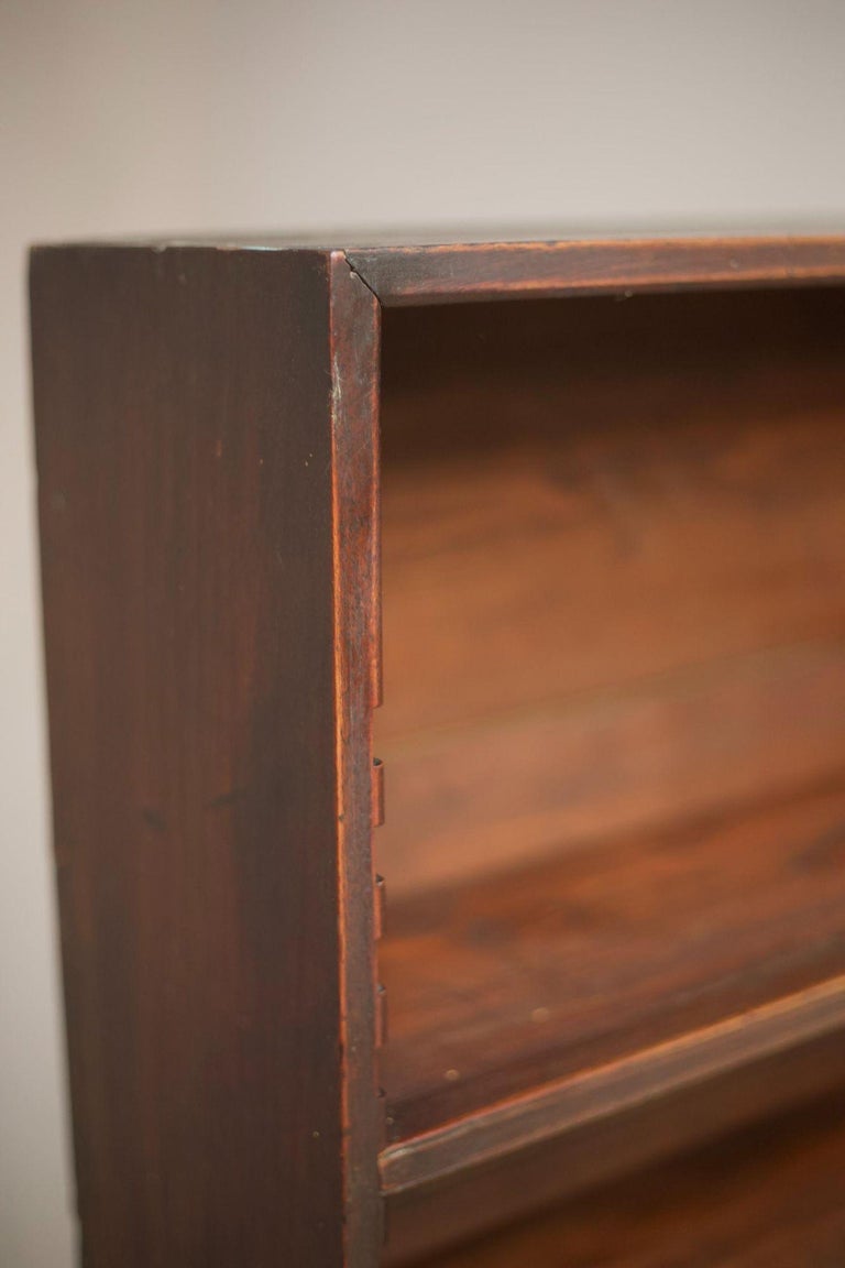 18th century Georgian mahogany open library shelves For Sale at 1stDibs