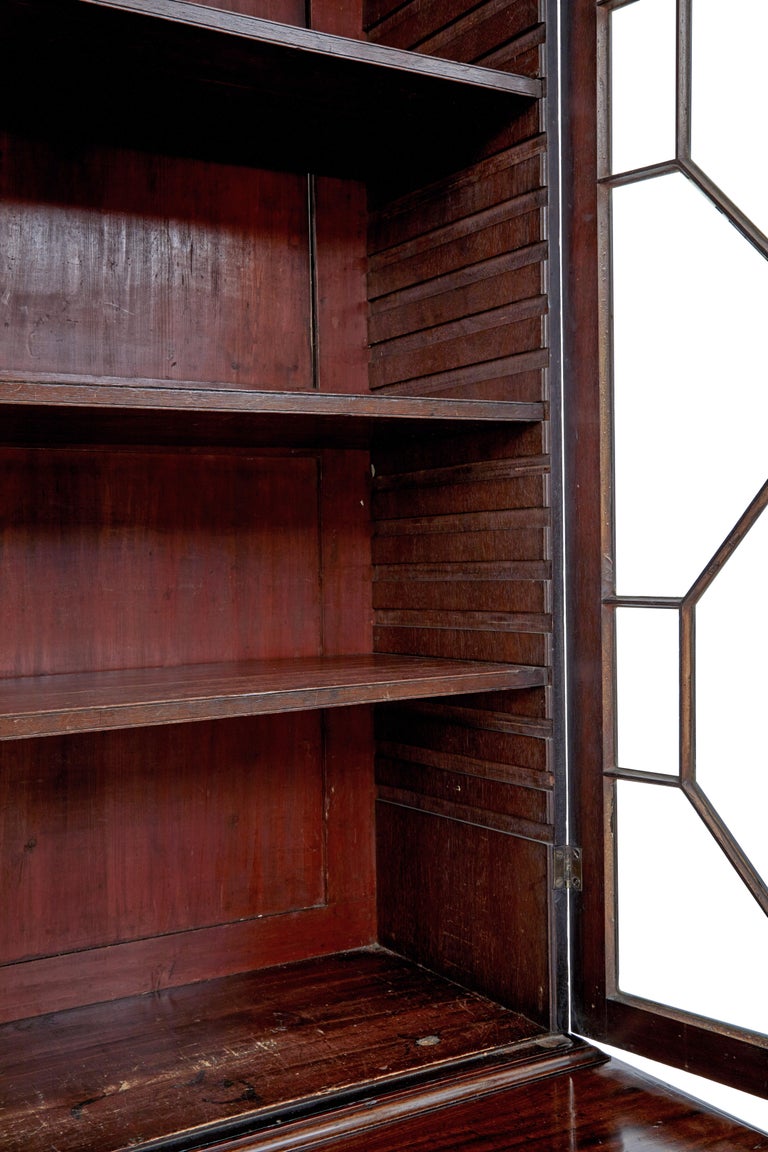 18th Century Georgian Mahogany Secretaire Bookcase For Sale at 1stDibs