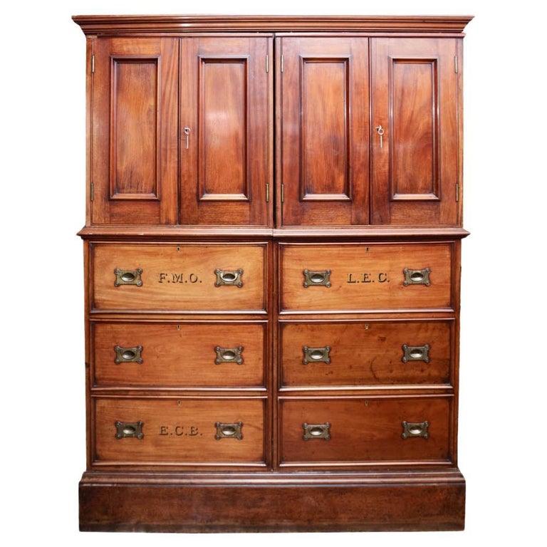 18th Century Georgian Mahogany Tack Cupboard For Sale at 1stDibs