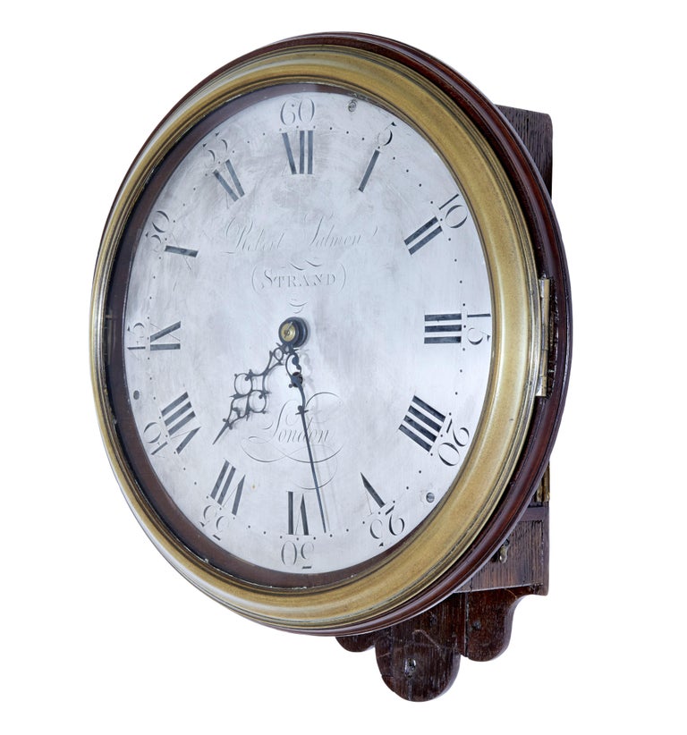 18th Century Georgian Wall Clock by Robert Salmon For Sale at 1stDibs