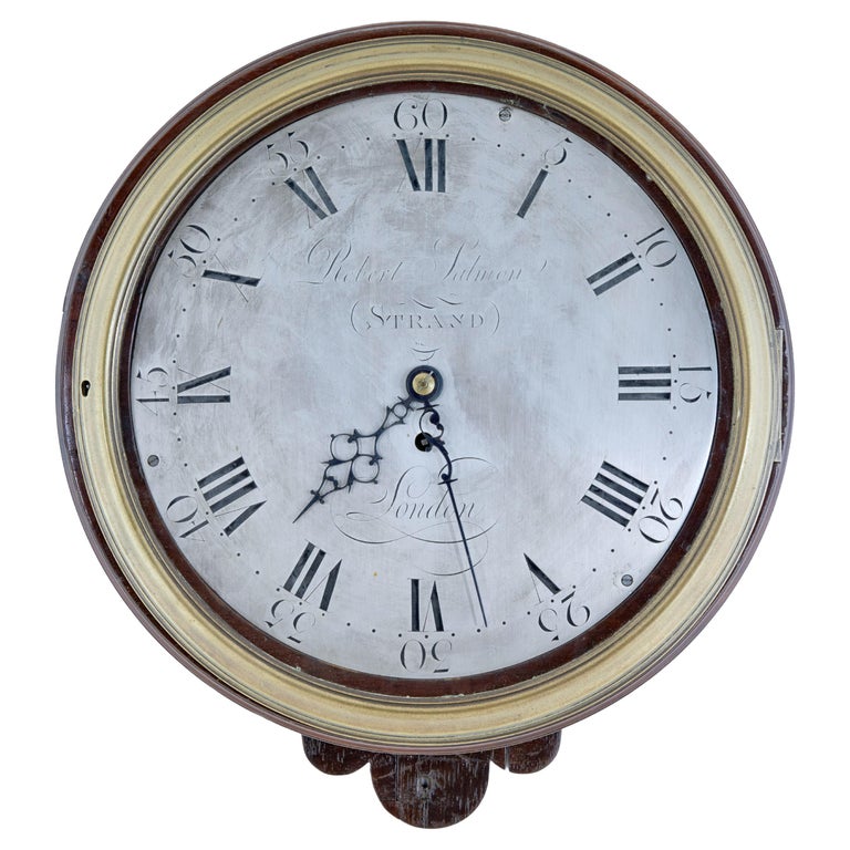 18th Century Georgian Wall Clock by Robert Salmon For Sale at 1stDibs