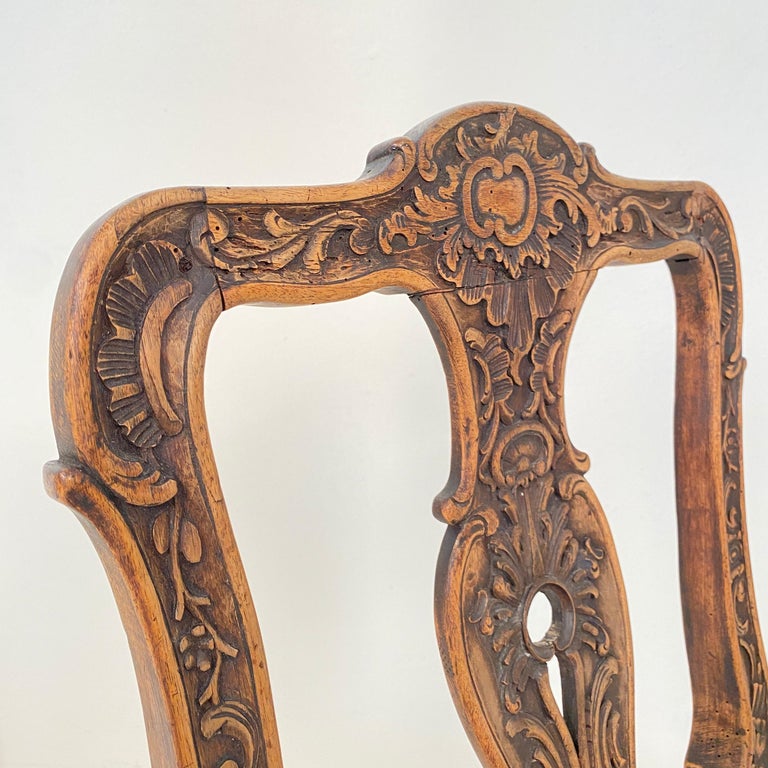 18th Century German Baroque Chair in Carved Walnut, circa 1740 For Sale ...