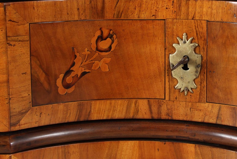 18th Century German Baroque Chest of Drawer, Commode Louis XV, Walnut ...