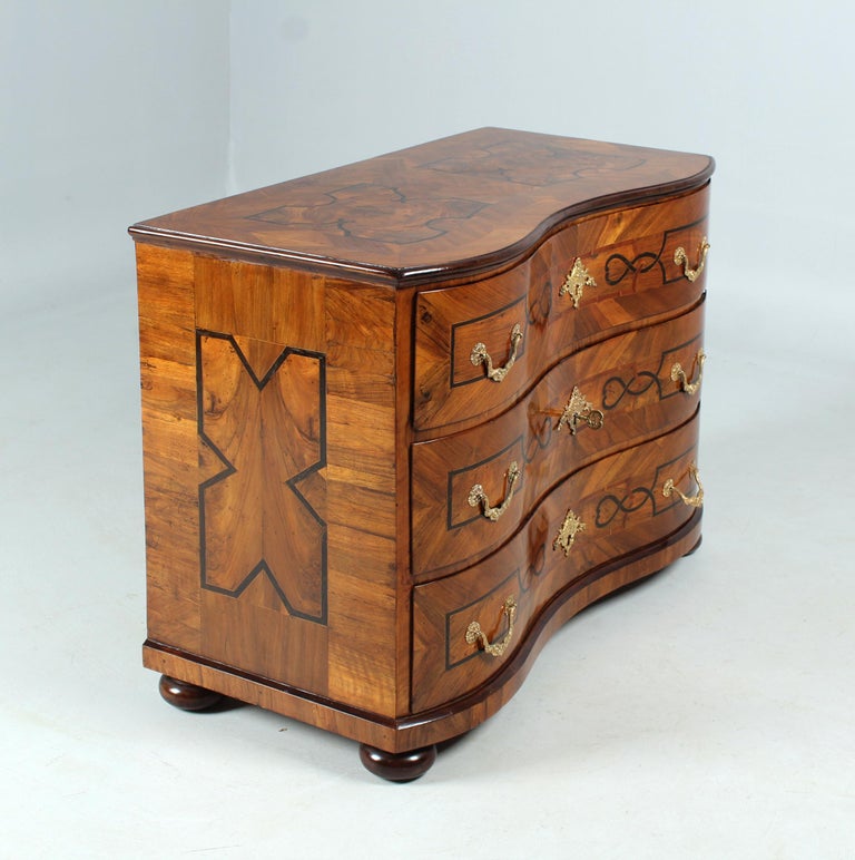18th Century German Baroque Chest Of Drawers, Special Locking System ...