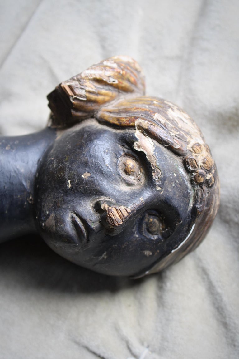 18th Century Gilt and Ebonised Mythical Beast Sphinx Regency French ...