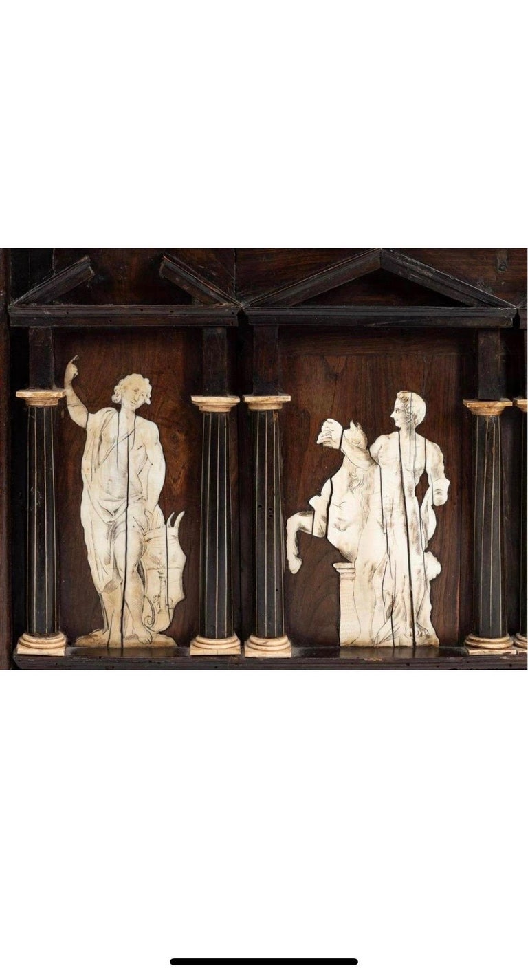 18th Century Grand Tour Classical Panel with Allegorical Inlaid Figures ...