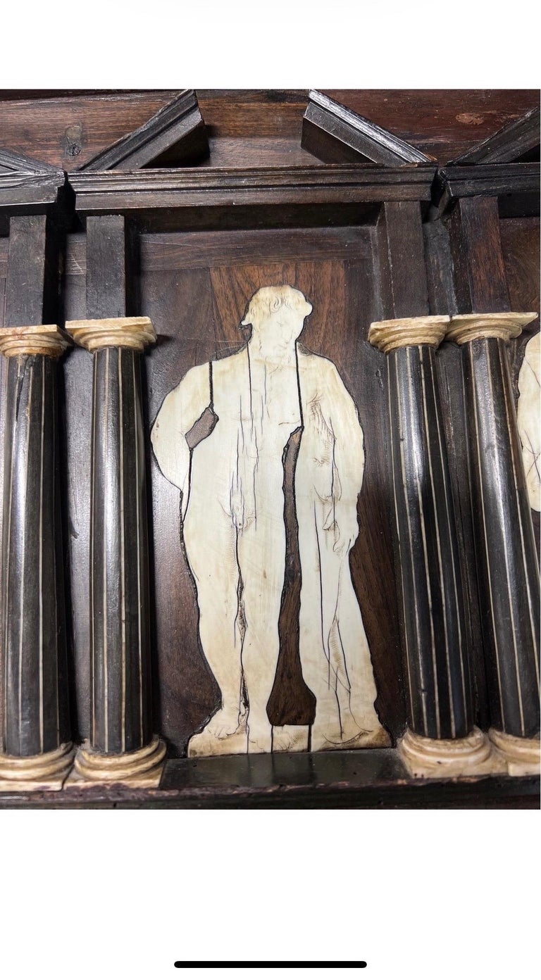 18th Century Grand Tour Classical Panel with Allegorical Inlaid Figures ...