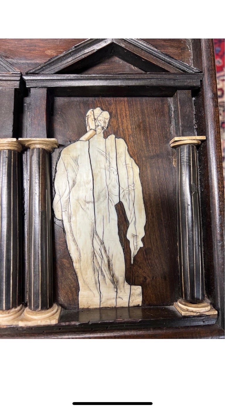 18th Century Grand Tour Classical Panel with Allegorical Inlaid Figures ...