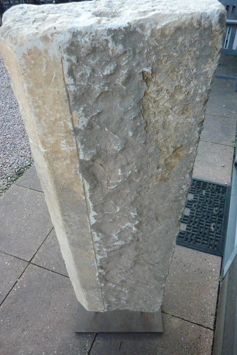 18th Century Chinese Hand Carved Marble Block with Lingzhi Fungus ...