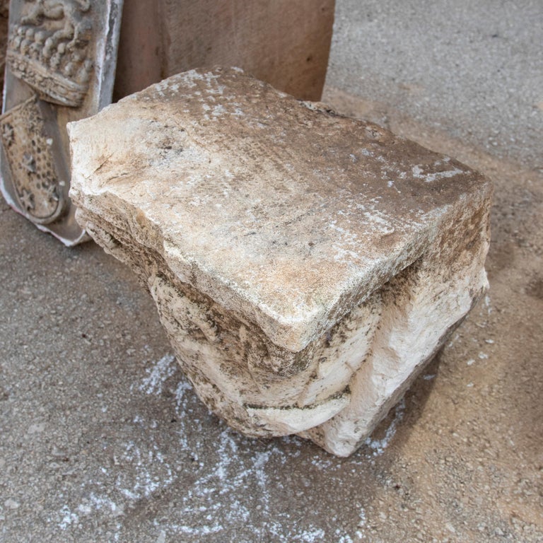 18th Century Hand-Carved Stone Capital in Corinthian Style For Sale at ...
