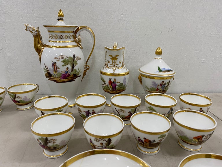 18th Century Hand Painted Porcelain Tea Set For Sale at 1stDibs | 18th ...