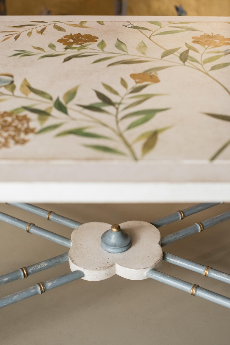 18th Century Hand-Painted Venetian Style Bamboo Marco Polo Coffee Table ...