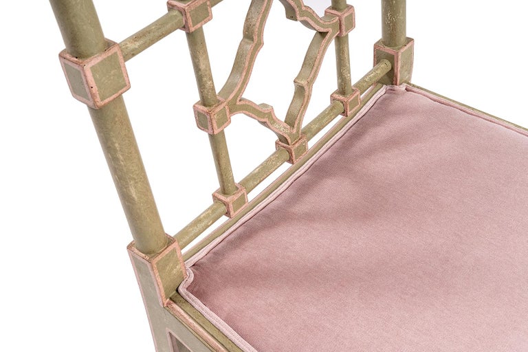 18th Century Hand Painted Venetian Green Faenza Beechwood Dining Chair ...