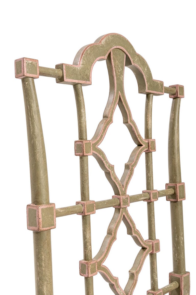 18th Century Hand Painted Venetian Green Faenza Beechwood Dining Chair ...