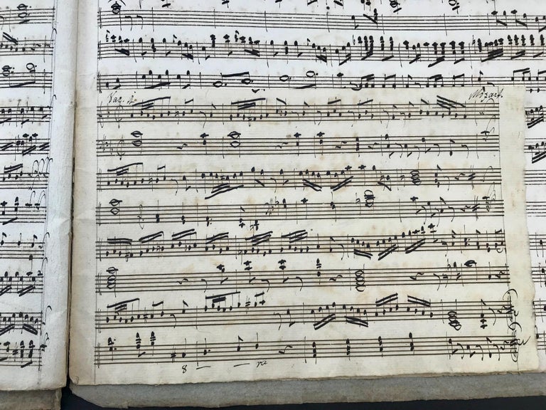 18th Century Handwritten Music, Piano Manuscript, Mozart, Pleyel at 1stDibs