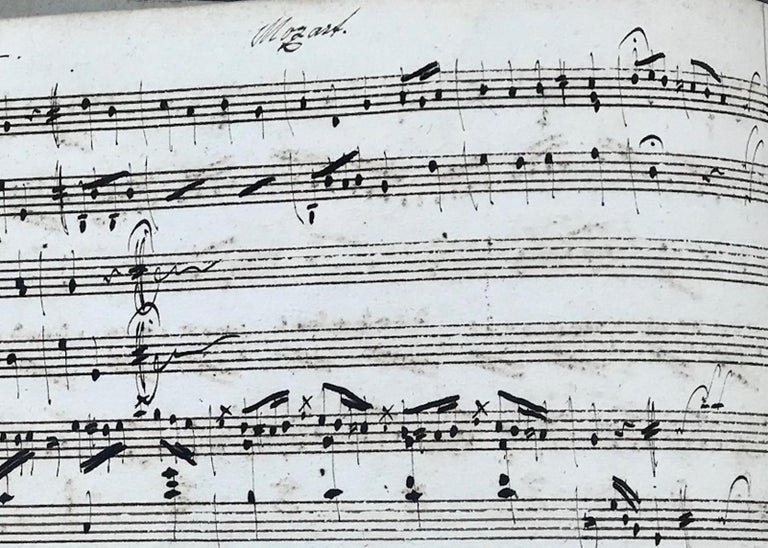 18th Century Handwritten Music, Piano Manuscript, Mozart, Pleyel at 1stDibs