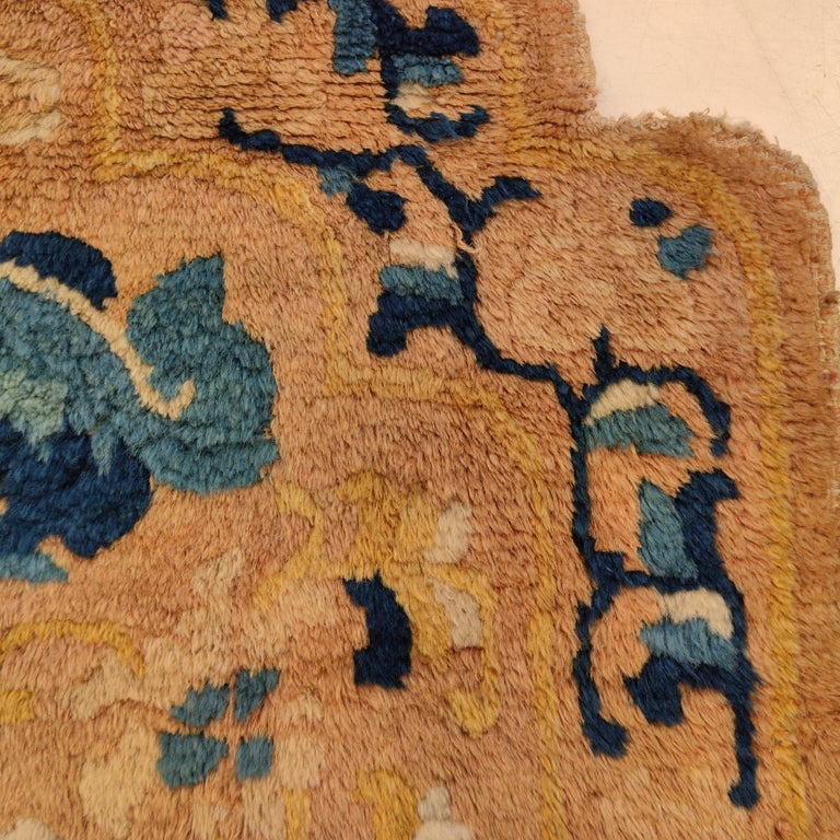 18th Century Imperial Ningxia Chinese Throne Back Cover with Lion Dog ...