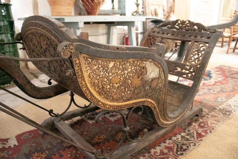 Indian Victorian Empire Decorated Palanquin Litter at 1stDibs