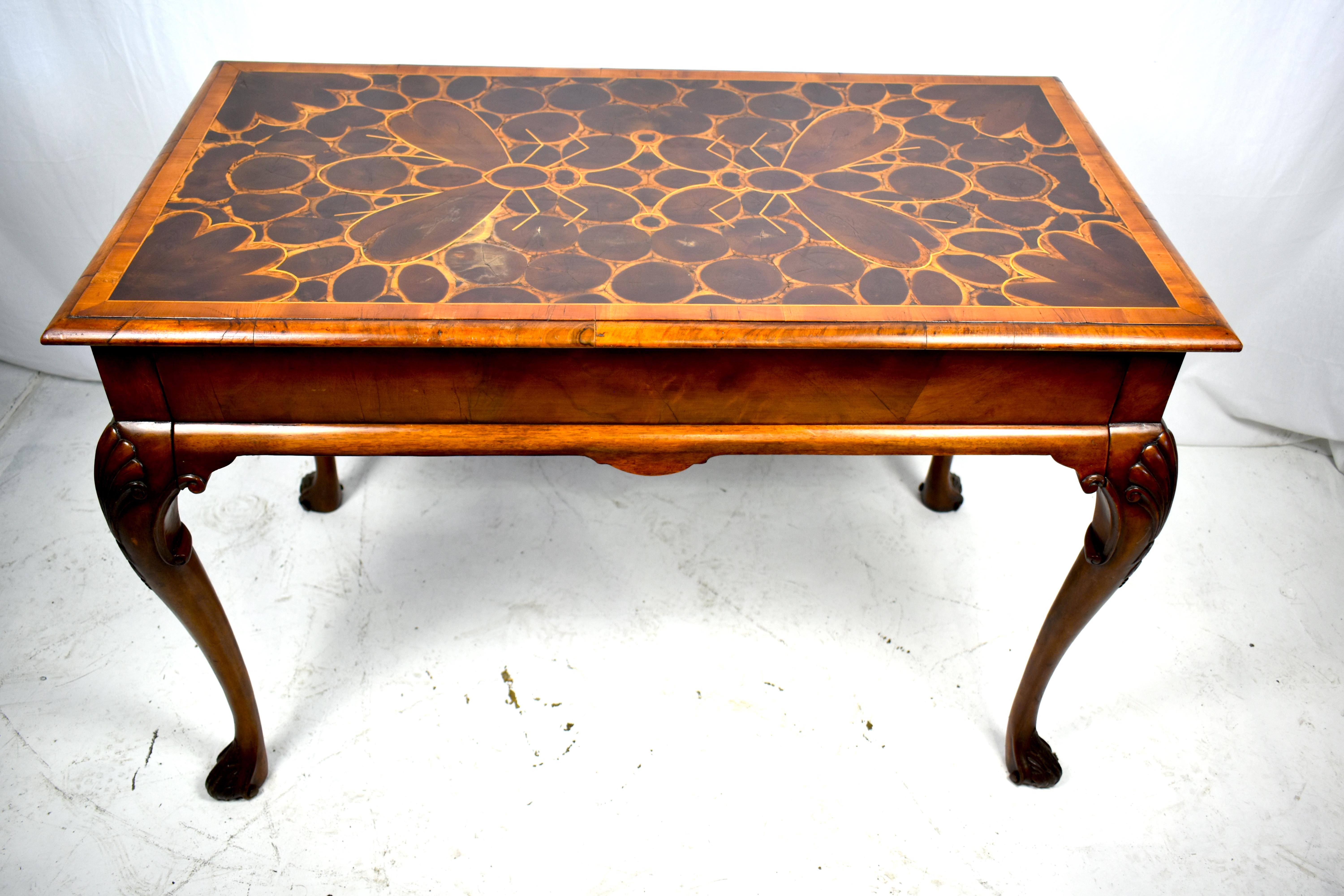 18th Century Inlaid Oyster Wood Table For Sale at 1stDibs | inlaid wood ...