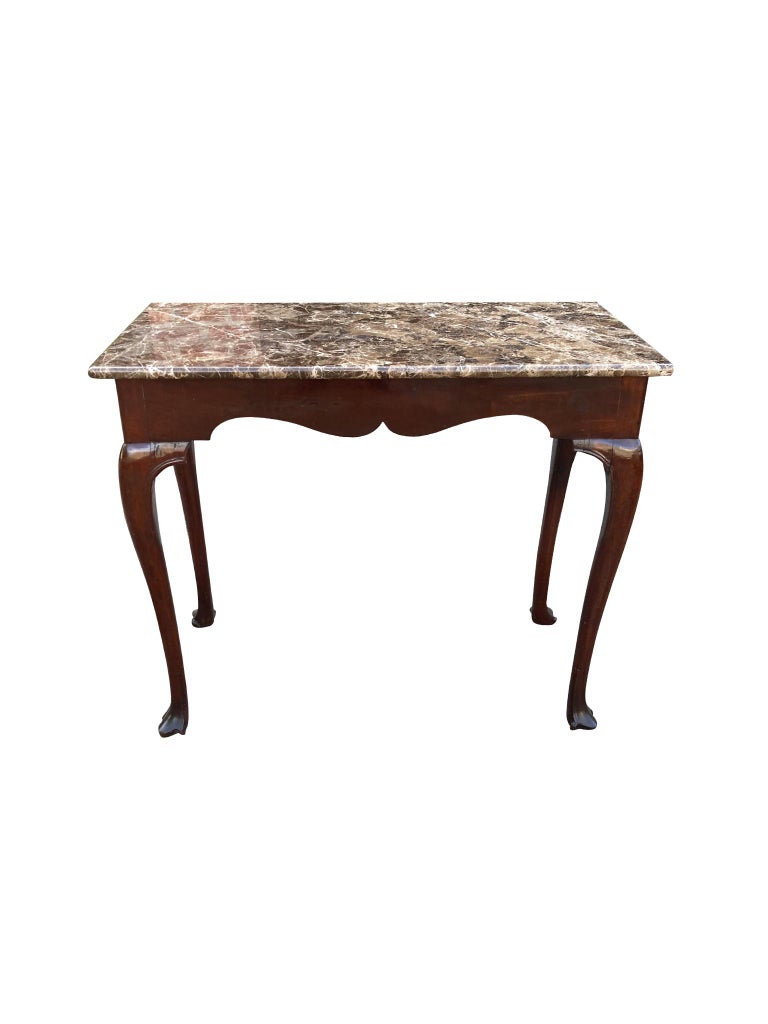 18th Century Irish Marble-Top Console Table For Sale at 1stDibs