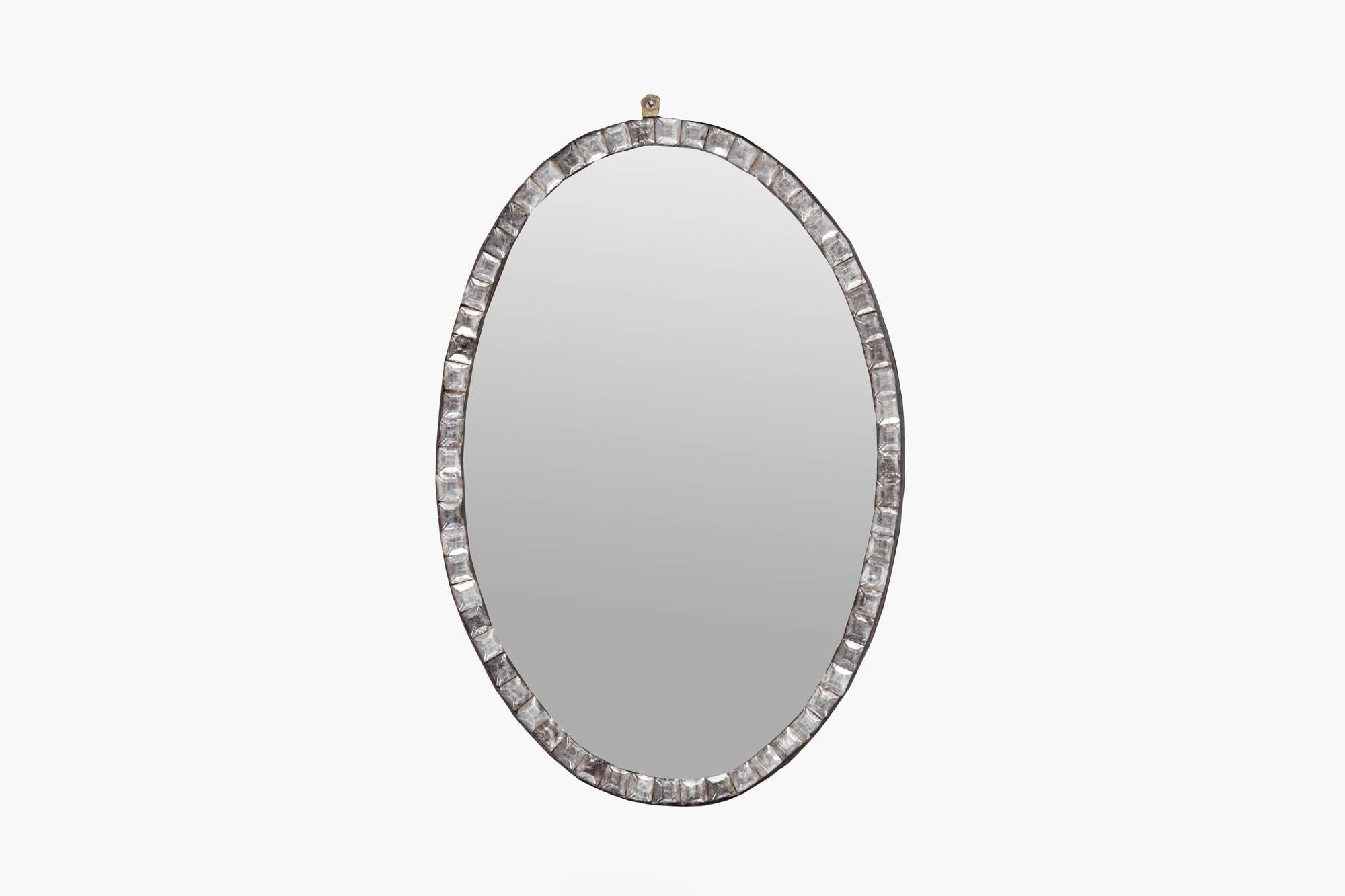 18th Century Irish Waterford Mirror with Clear Glass Studs For Sale at ...