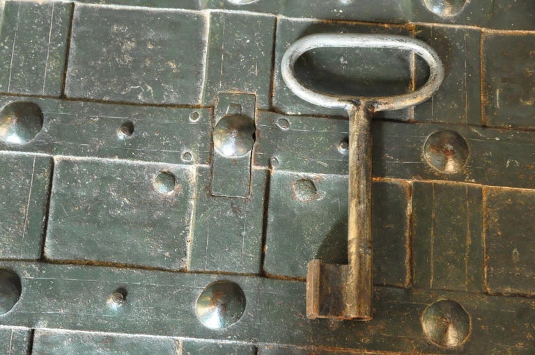 18th Century Iron Nuremberg Strong Box, Trunk at 1stDibs