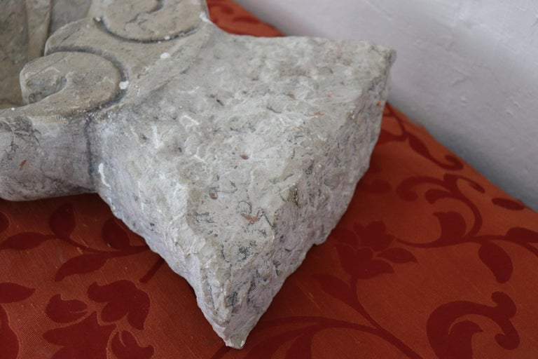 18th Century Italian Antique Baroque Hand Carved Marble Seashell Font ...