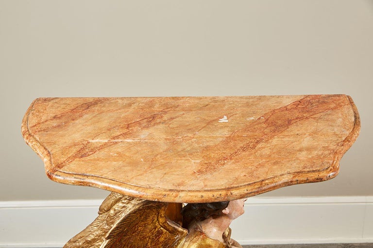 18th Century Italian Baroque Basilica Angel Tables For Sale at 1stDibs
