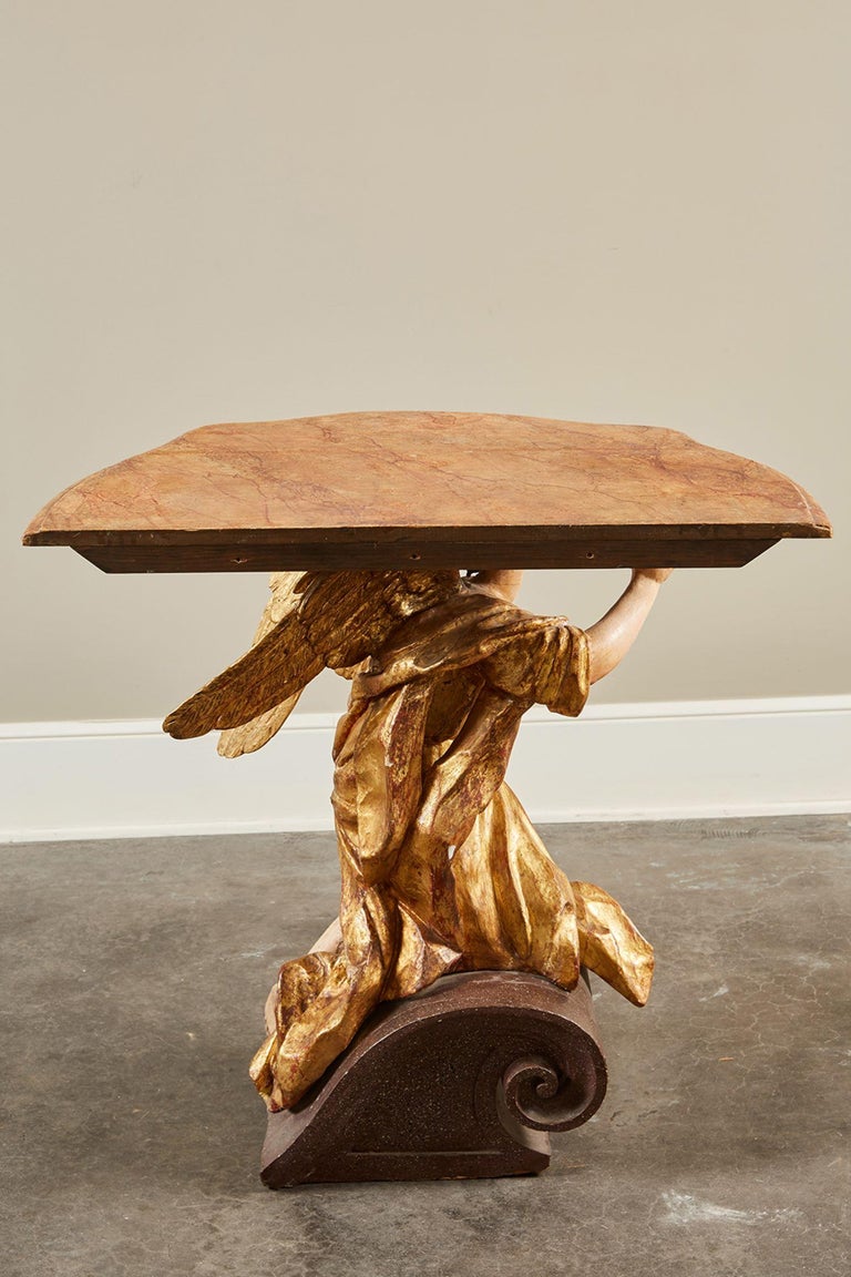 18th Century Italian Baroque Basilica Angel Tables For Sale at 1stDibs